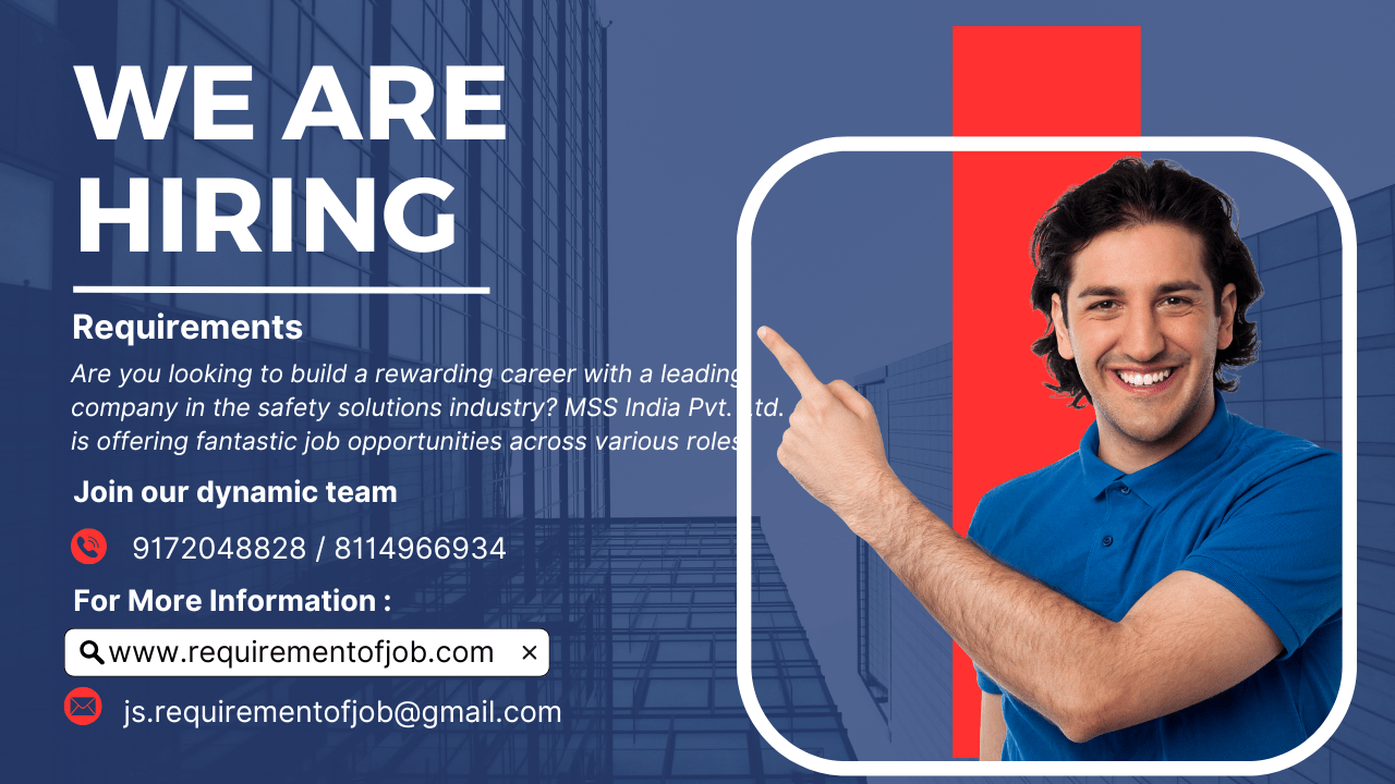 Job Alert 20+ Vacancies at MSS India Pvt. Ltd. | Joining Now
